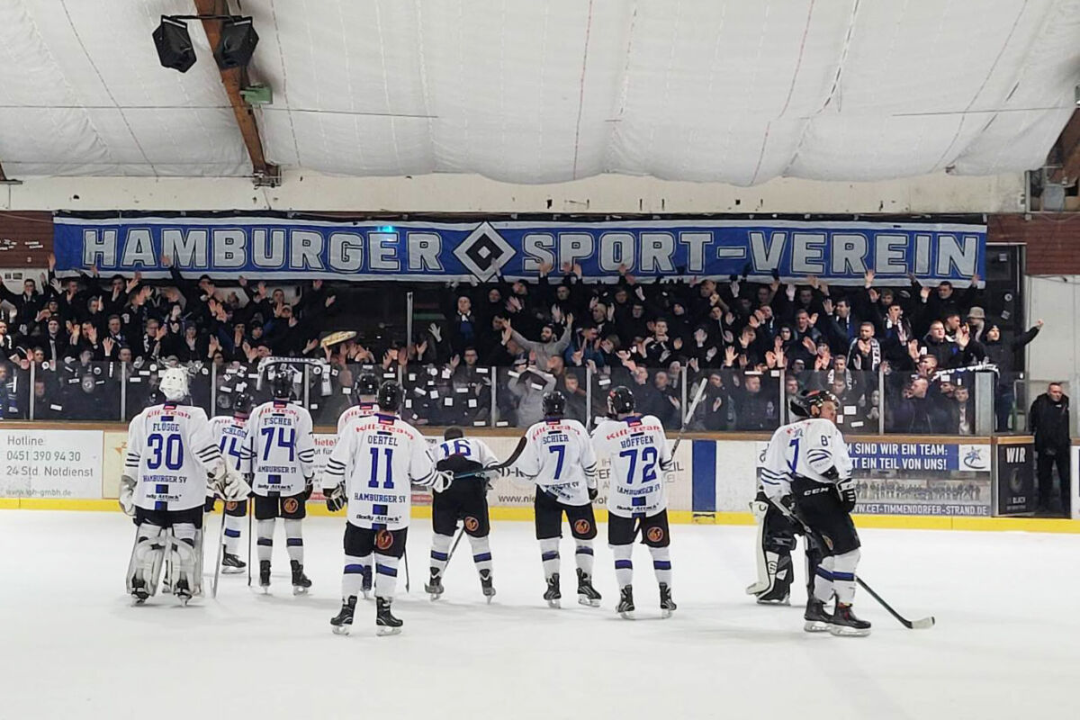 Party an der Ostsee: 1.000 Fans bei CET-Sieg gegen HSV – ausverkaufter Eispalast › HL-SPORTS